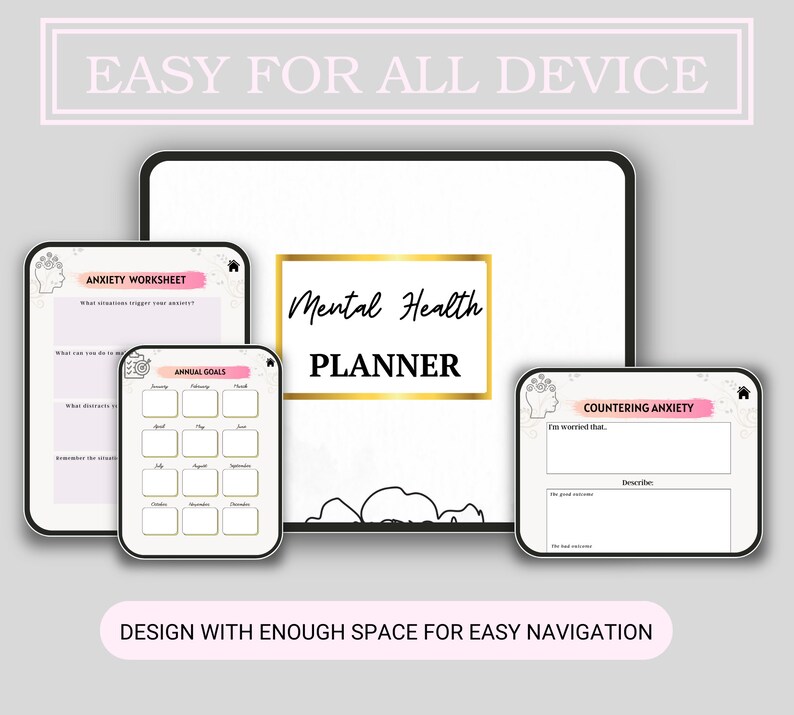 Digital Mental Health Bundle, Mental Health Journal, Mental Health ...