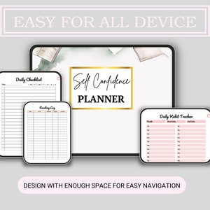 Digital Self Confidence Planner, Overcoming Self Doubt, Self Care ...