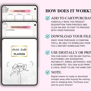 Digital Mental Health Bundle, Mental Health Journal, Mental Health ...