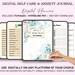 Digital Self Care & Anxiety Journal, Hyperlink Self Care Planner ...