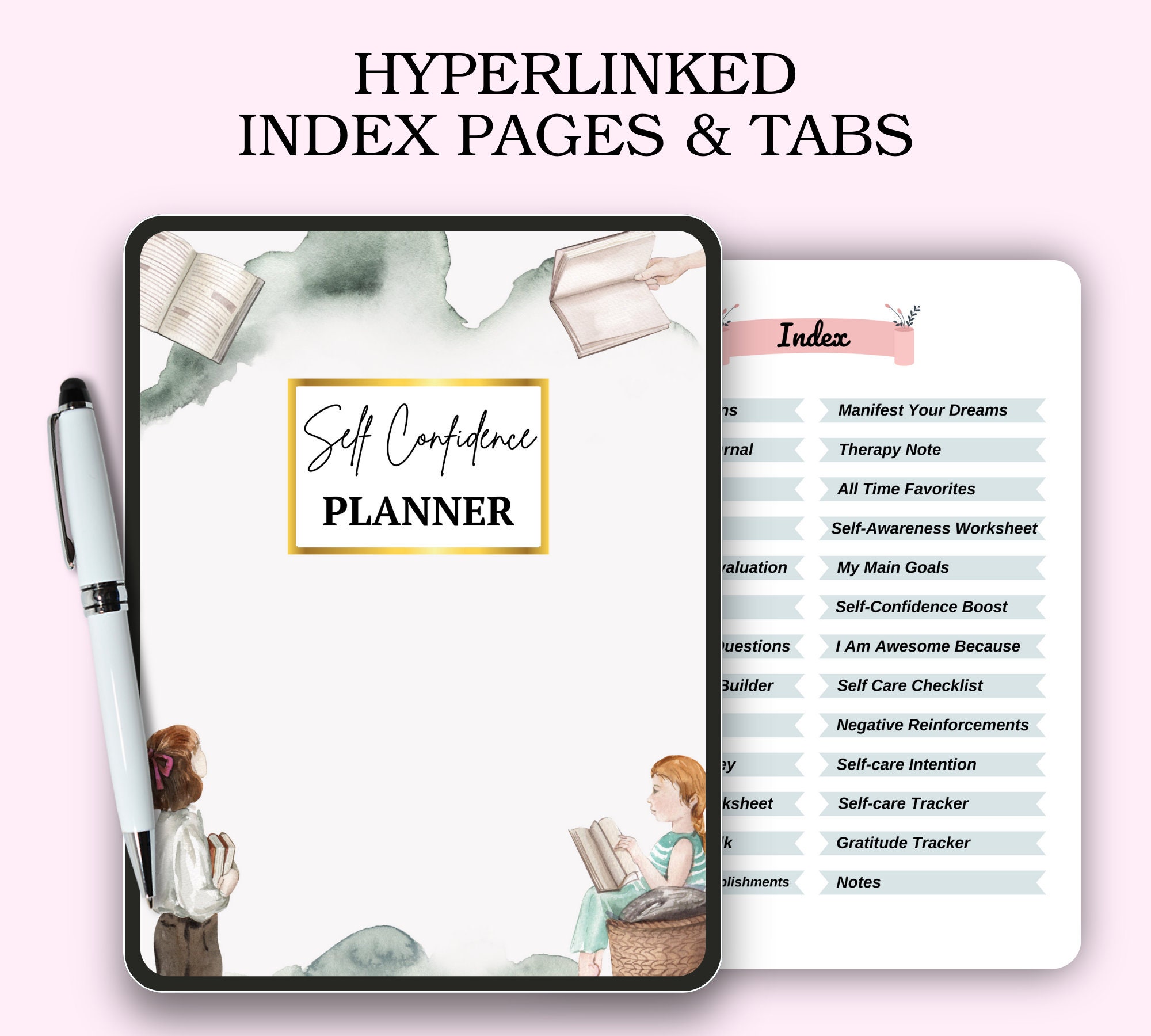 Digital Self Confidence Planner, Overcoming Self Doubt, Self Care ...