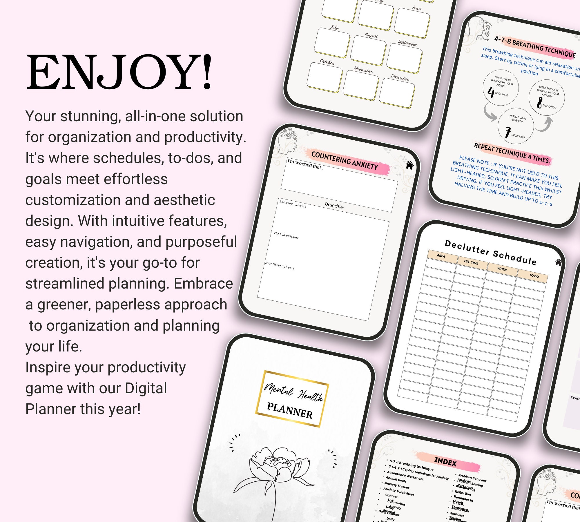 Digital Mental Health Bundle, Mental Health Journal, Mental Health ...