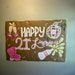 Twenty First Birthday Painted Banner, 21st Birthday, Nashville ...