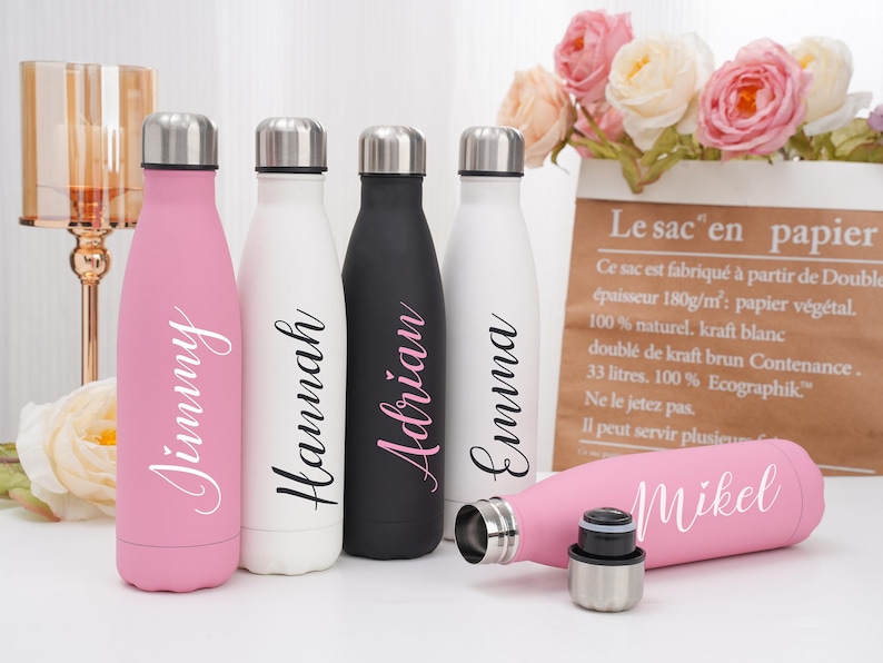 Custom Insulated Bottle,personalized Water Bottle,name Water Bottle ...