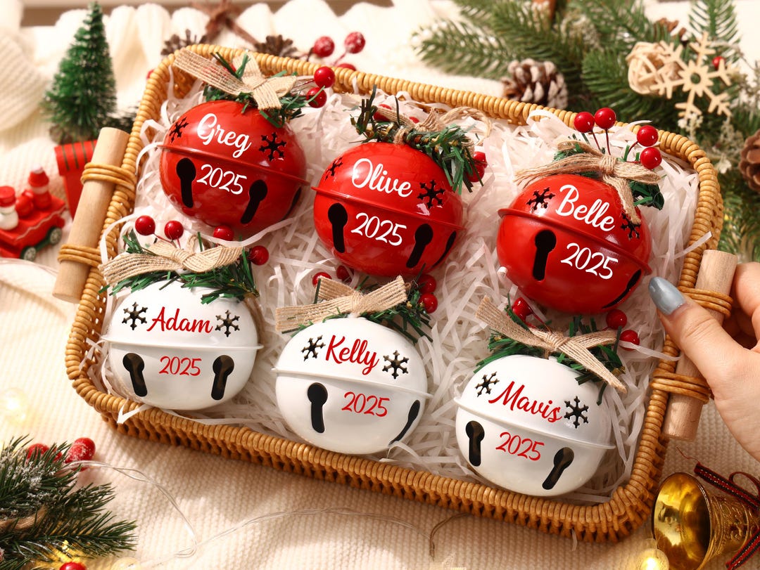 Personalized Christmas Bell Ornament, Custom Holiday Decor - Etsy