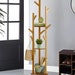 Wood Tree Coat Rack With 10 Hooks Coat Hanger Standing Coat Rack Modern ...