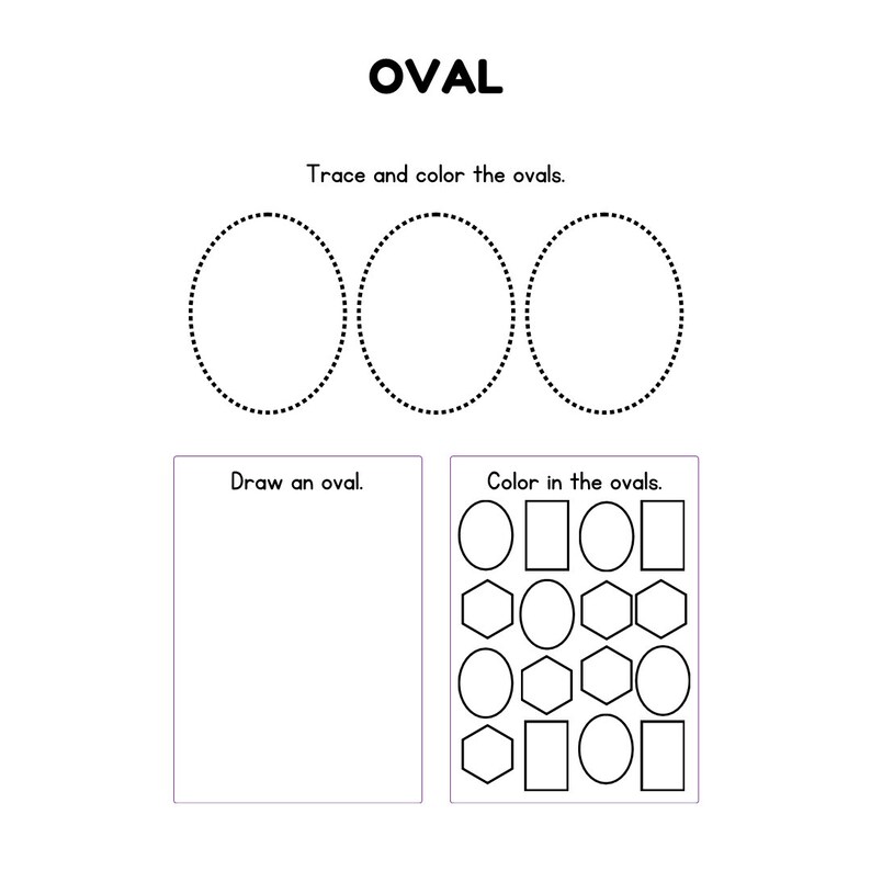 Kindergarten Shape Workbook Digital Download Learn Geometric Shapes for ...