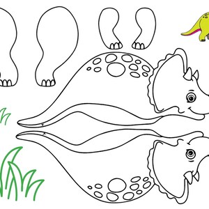 Cute Dinosaur Papercraft Origami for Kids - Etsy