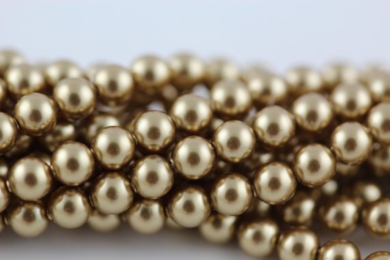 10mm Bronze 5810 Swarovski® Crystals Pearl, Bronze 10mm Round Sold per ...