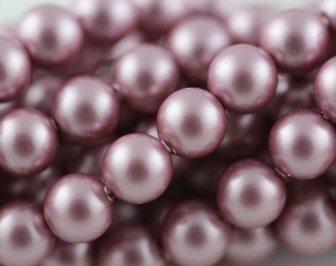 4mm Powder Rose Pearl, Swarovski® Crystals, Powder Rose, 4mm Round ...