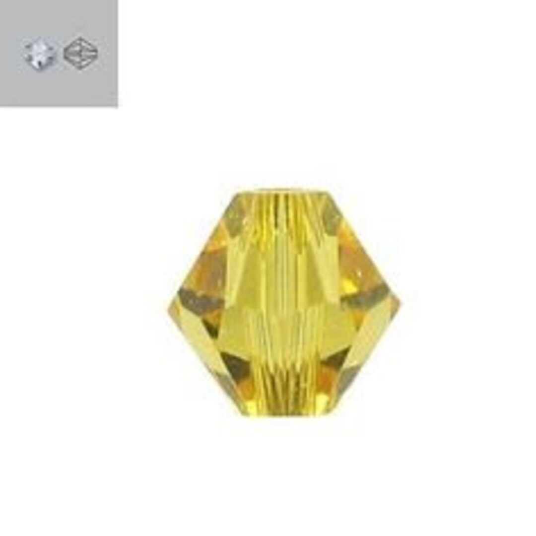 4mm Light Topaz Bead, Swarovski Crystal Passions®, Light Topaz 4mm 5328 ...