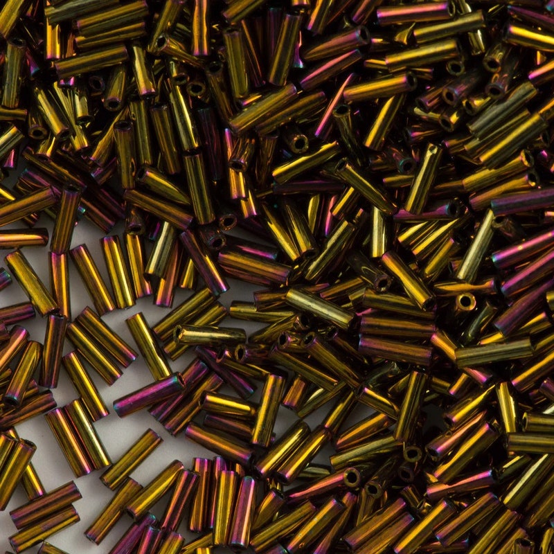 Gold Bugle Beads - Etsy