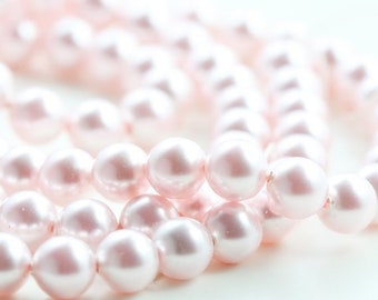 4mm Powder Rose Pearl, Swarovski® Crystals, Powder Rose, 4mm Round 5810 ...