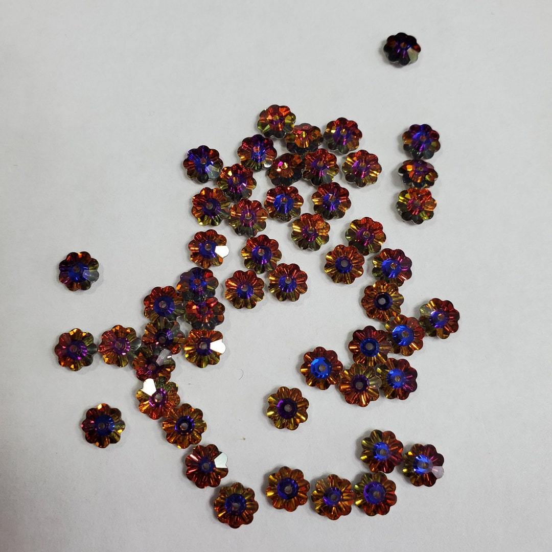 6mm Crystal Volcano Swarovski Crystal 3700, 6mm Faceted Marguerite Sold ...