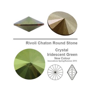 14mm 1122 Swarovski Crystal Rivoli Stone many Colors Available Sold ...