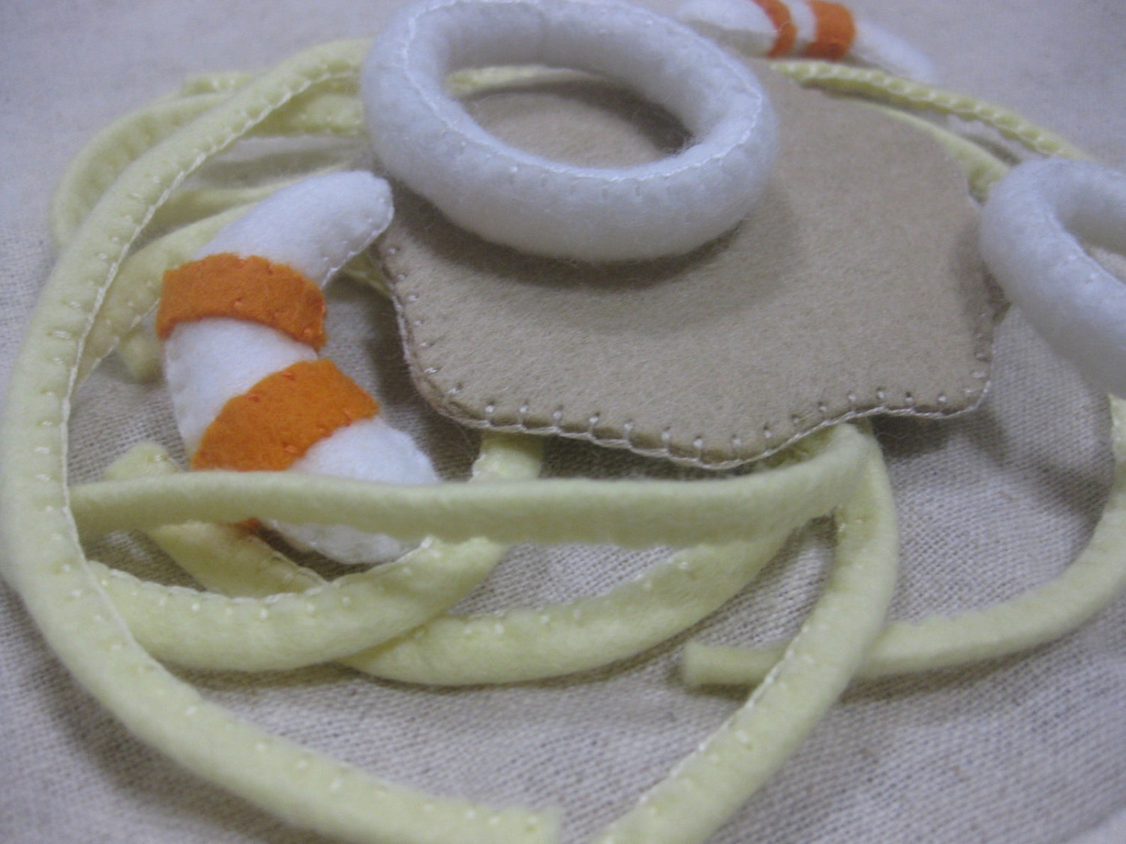 Felt Spaghetti With Cream Sauce and Seafood - Etsy
