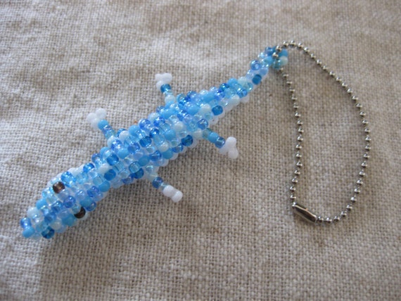 Beaded Crocodile marine | Etsy