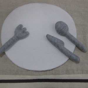 Felt Flatware Set (fork, Knife and Spoon) - Etsy