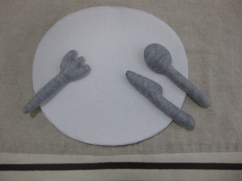 Felt Flatware Set (fork, Knife and Spoon) - Etsy