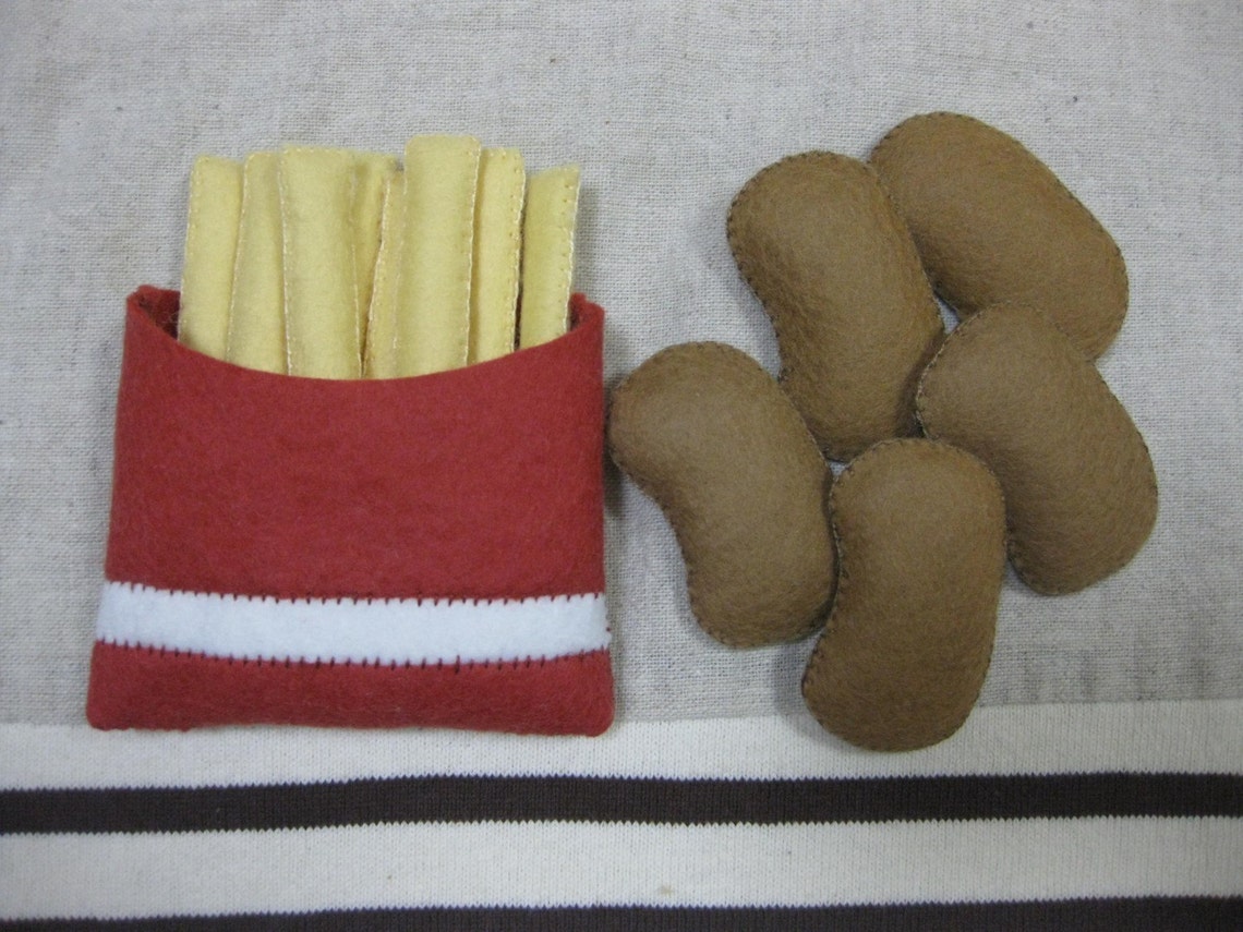 Felt Chicken Nuggets and French Fries - Etsy