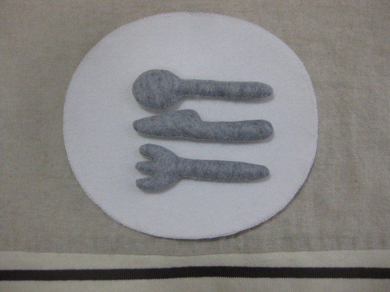 Felt Flatware Set fork Knife and Spoon | Etsy