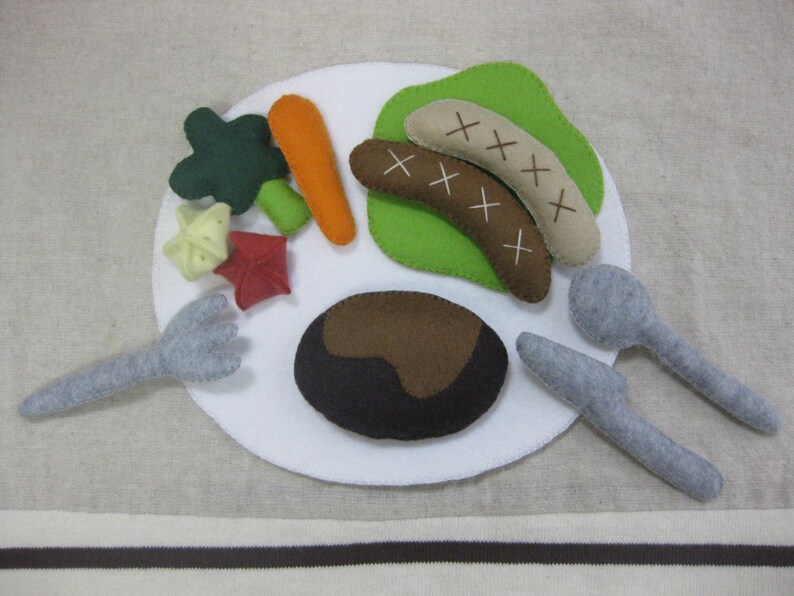 Felt Flatware Set (fork, Knife and Spoon) - Etsy