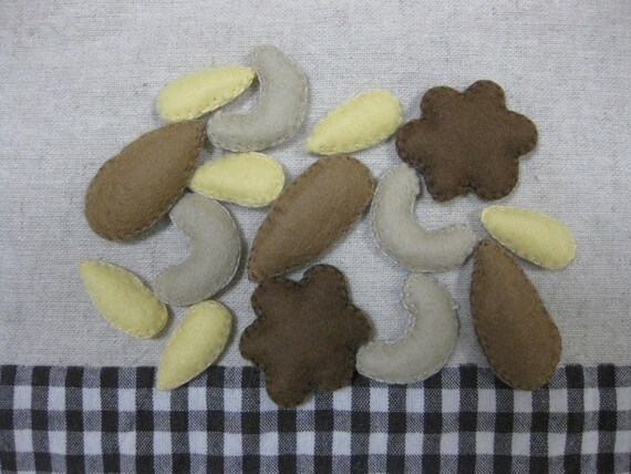Felt Mixed Nuts - Etsy