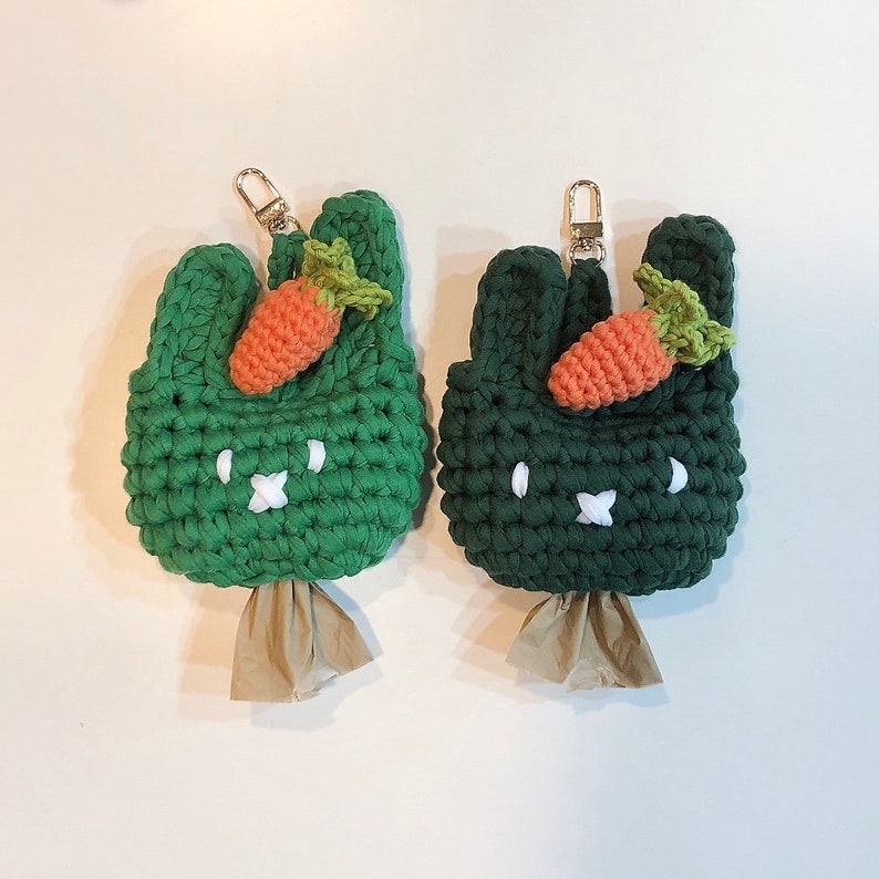 Crochet PATTERN, Miu Rabbit Pouch, Airpods Case, Dog Poop Bag, Pet Toy ...