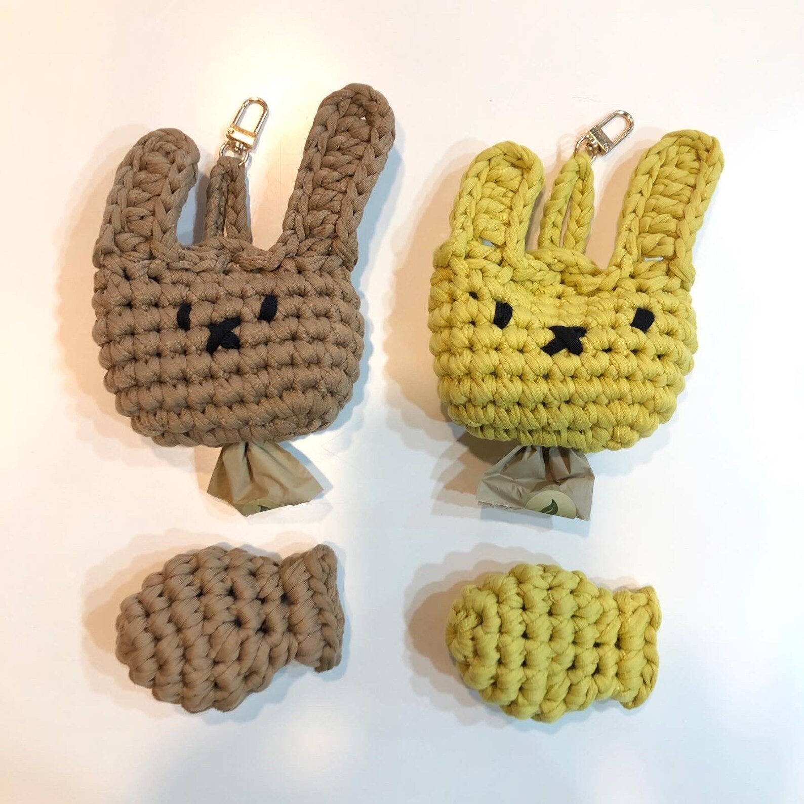 Crochet PATTERN, Miu Rabbit Pouch, Airpods Case, Dog Poop Bag, Pet Toy ...