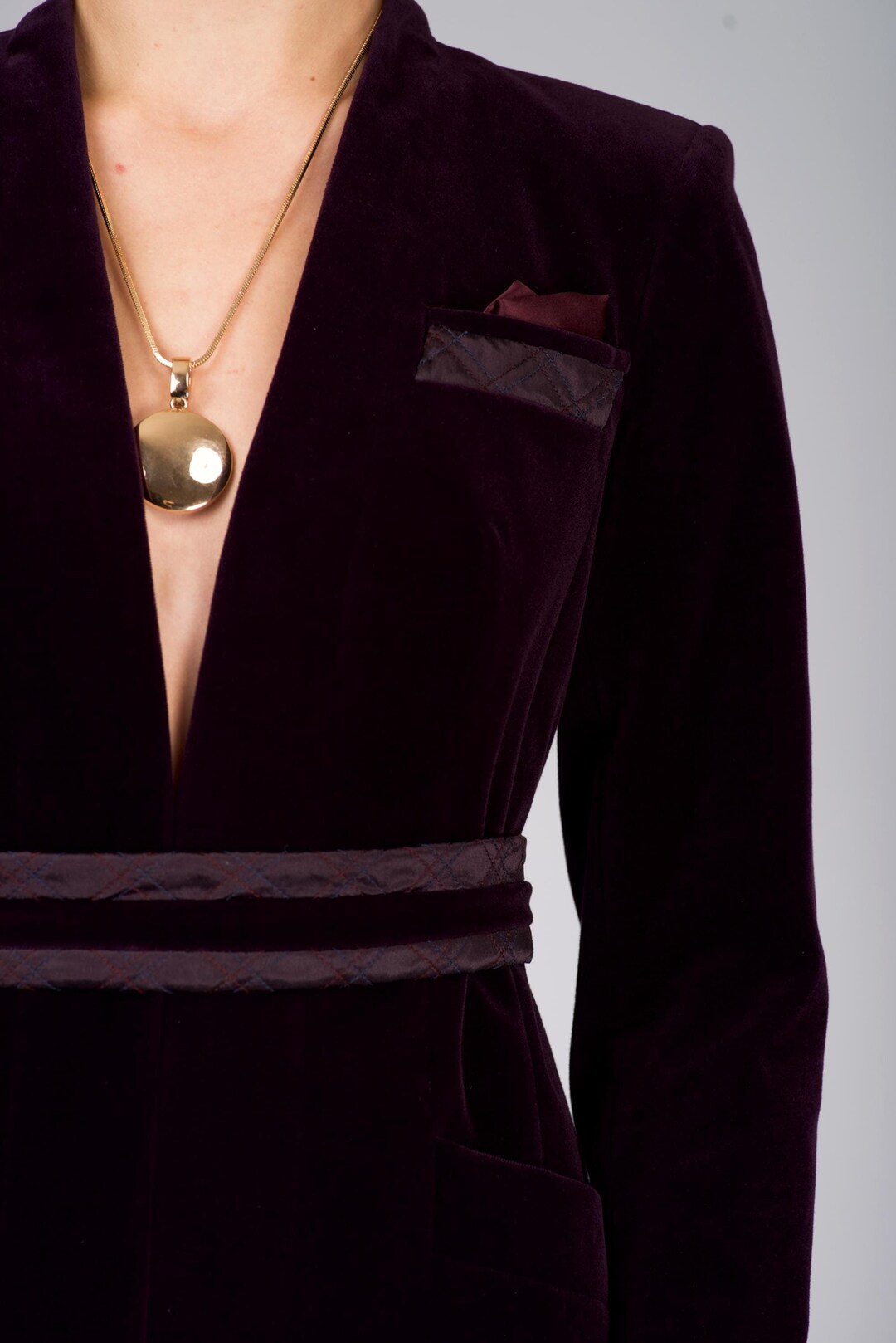 Bohemian Style Jacketpurple Cotton Velvet Designer Jacket /8011 - Etsy