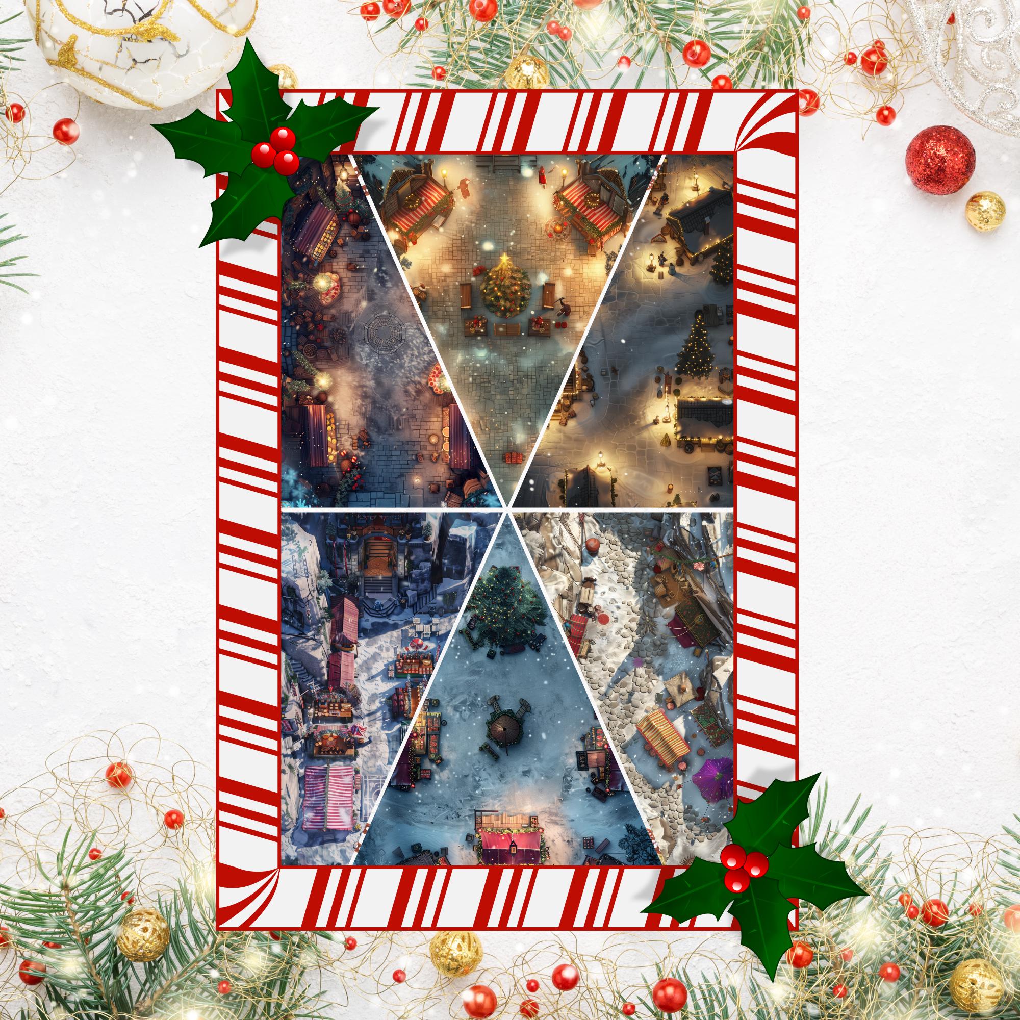 200 High-resolution Christmas Maps – Printable and VTT Battlemaps for ...