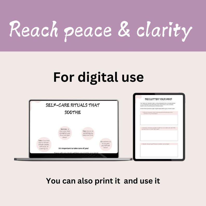 Calm Your Mind Journalmindfulness Journalself-care&wellbeing ...