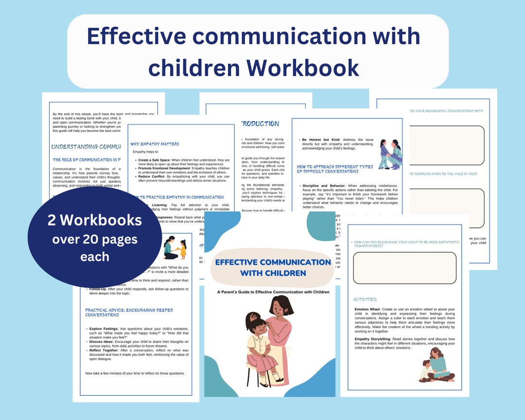 Effective Communication Strategies With Children Printable ...