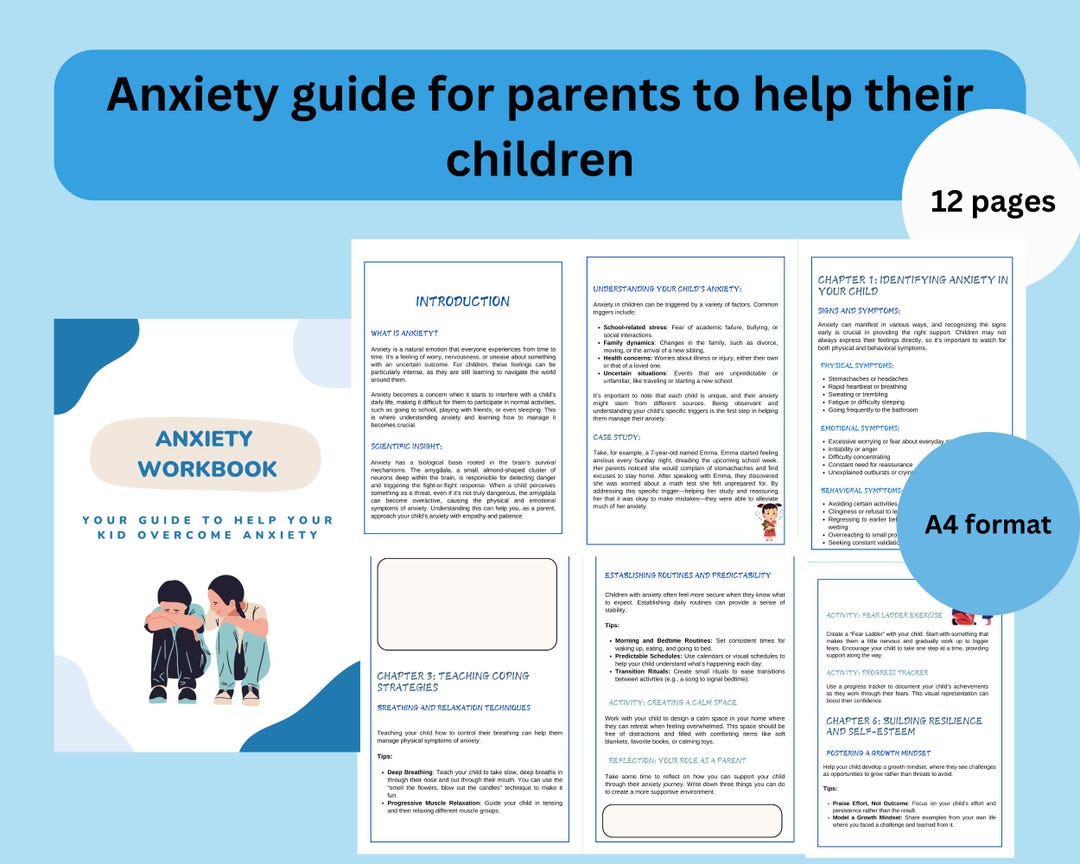 Parental Guide to Support Child Anxiety, Positive Parenting Printable ...