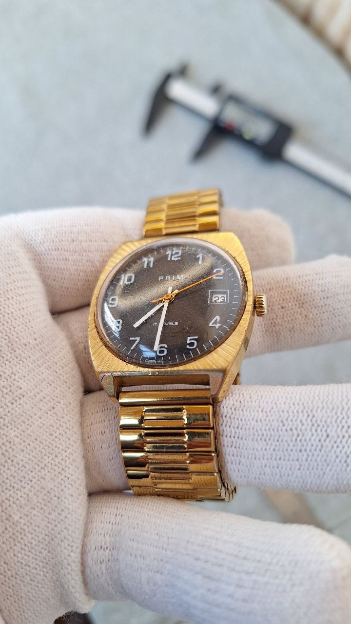 PRIM 17 Jewels Men's Mechanical Hand Winding Watch Czechoslovakia RARE ...