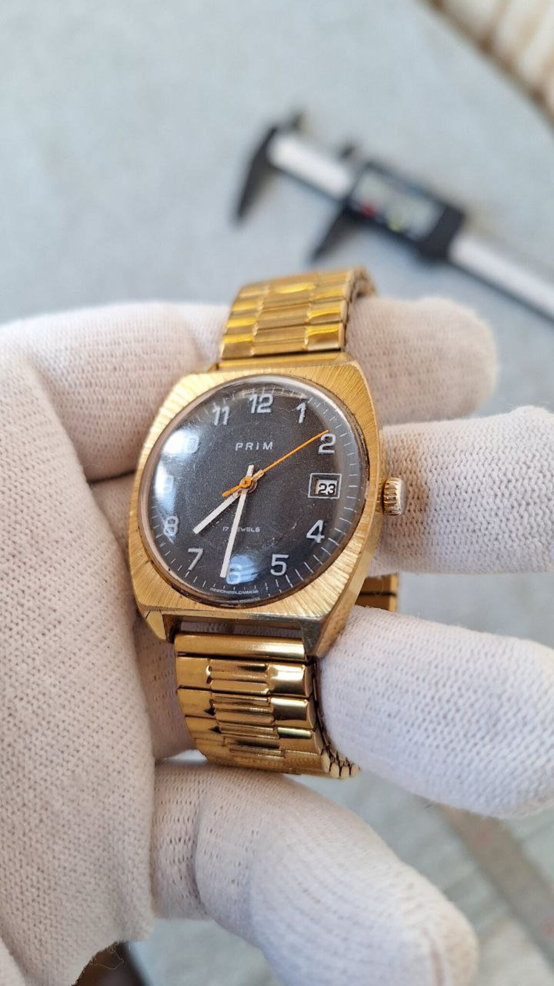 PRIM 17 Jewels Men's Mechanical Hand Winding Watch Czechoslovakia RARE ...