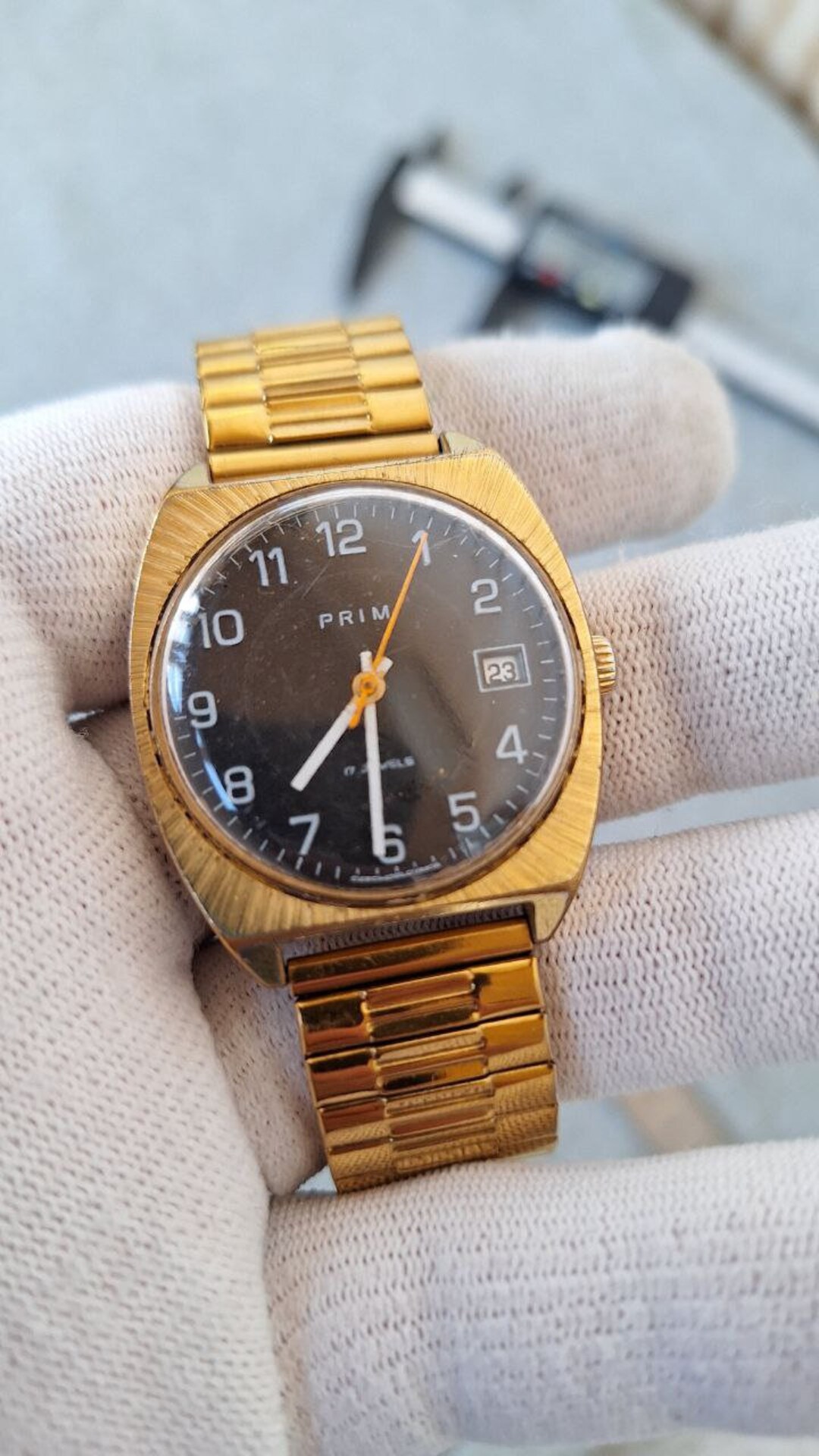 PRIM 17 Jewels Men's Mechanical Hand Winding Watch Czechoslovakia RARE ...