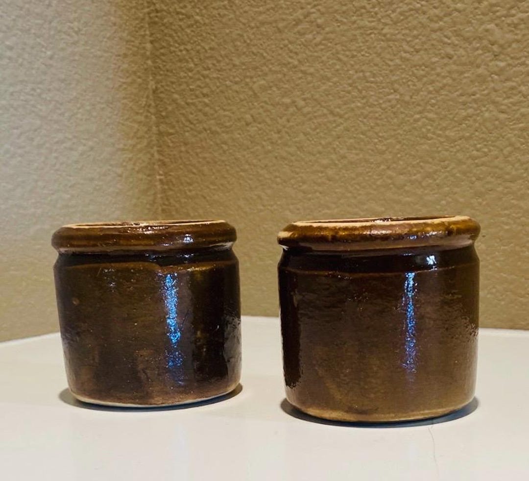 Studio Pottery Small Crocks Farmhouse Rustic Cottagecore - Etsy