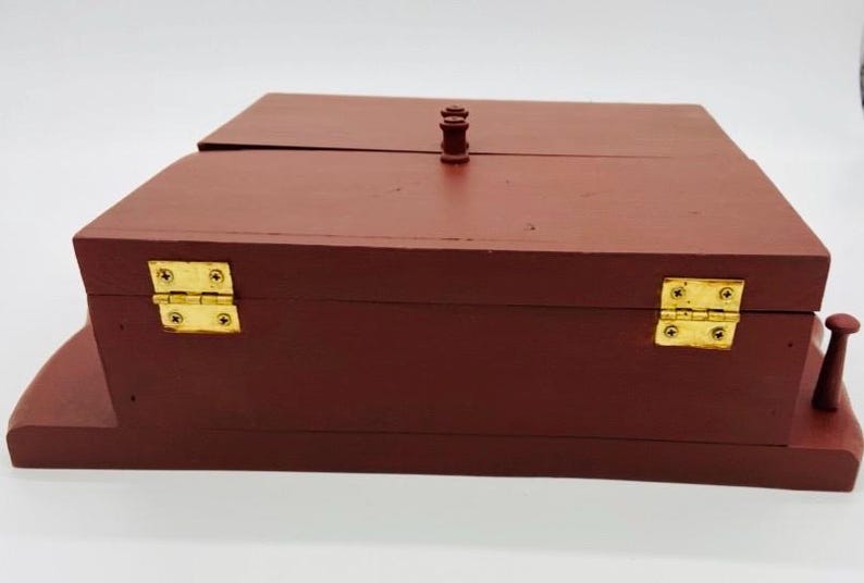 Wood Hanging Cabinet for Keys Accessories Vintage Farmhouse Country ...