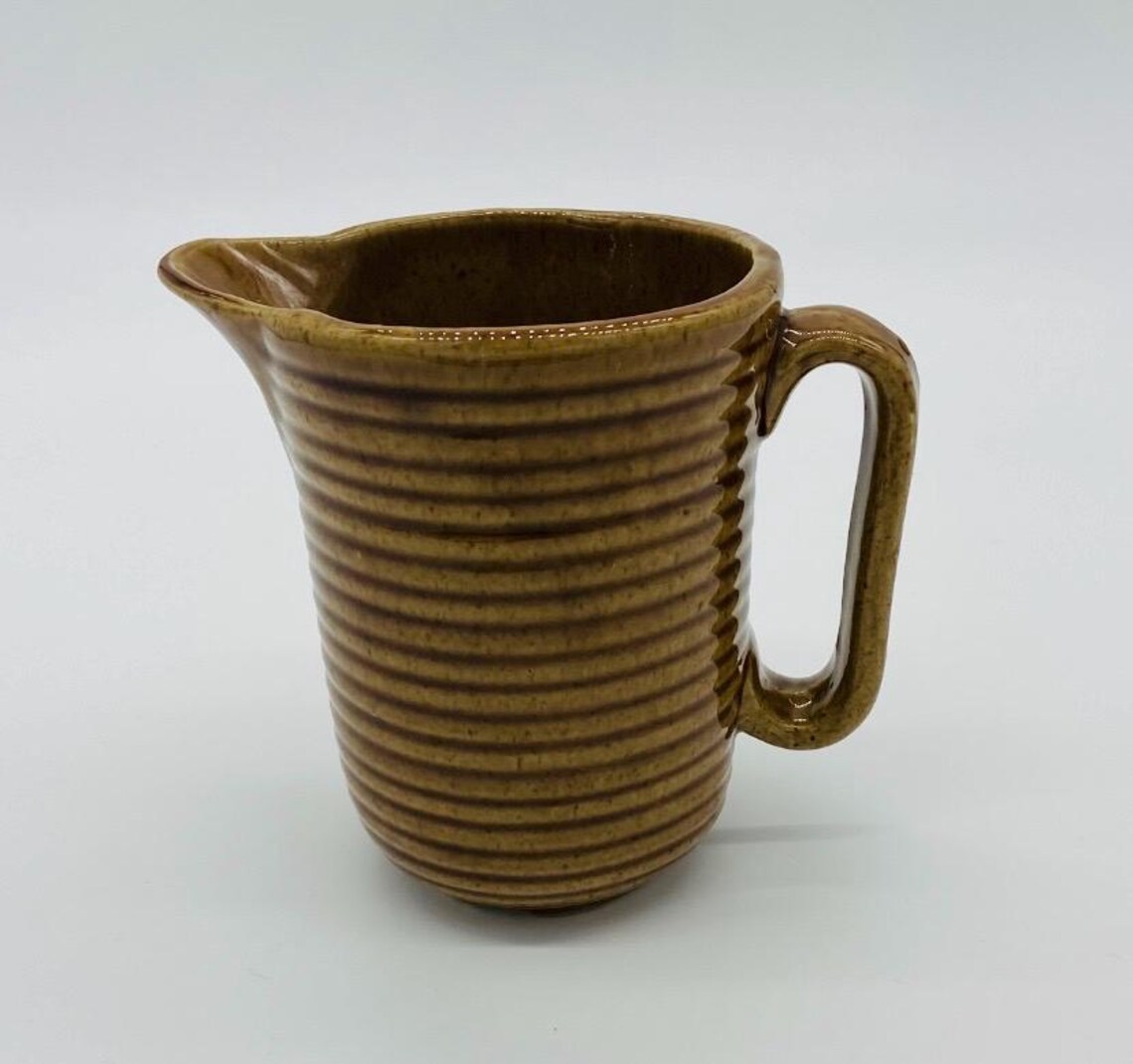 Vintage Beehive Pottery Pitcher Creamer Farmhouse Country Rustic Retro ...