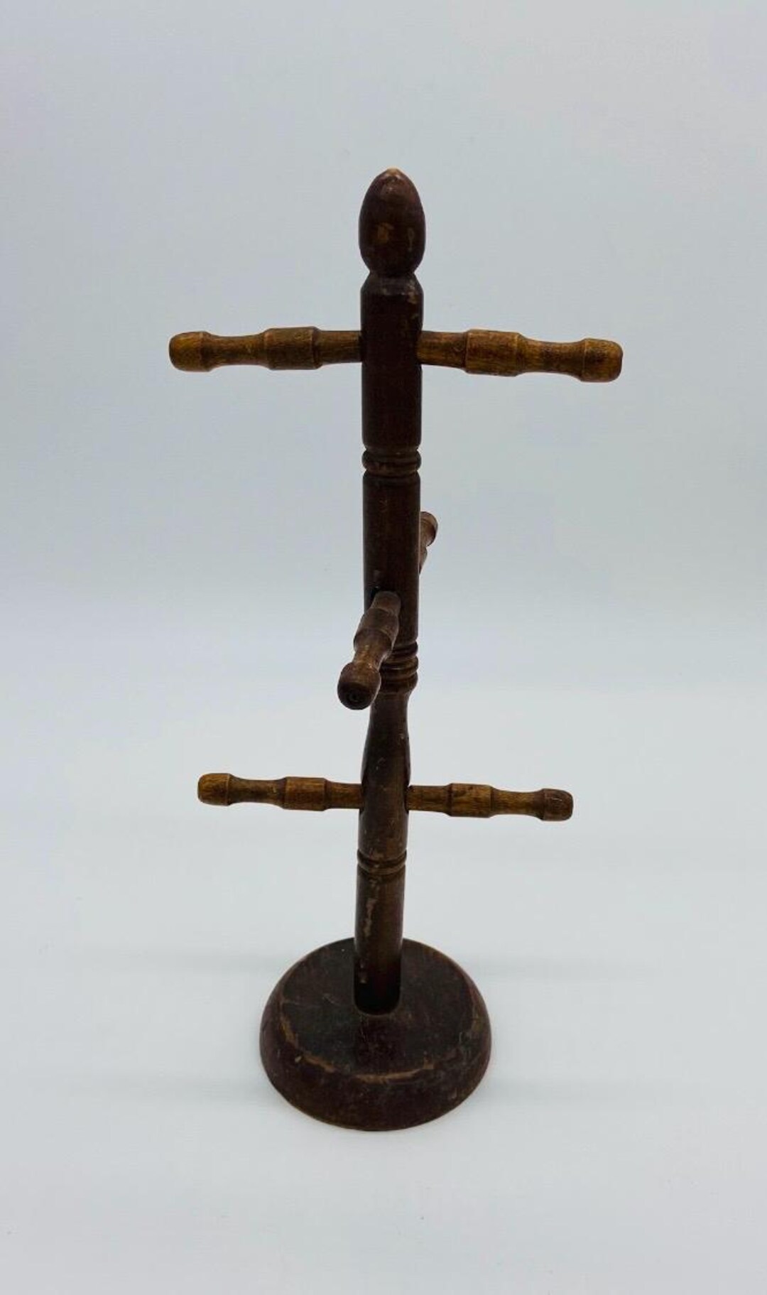 Vintage Wood Retro Coffee Cup Mug Holder/jewelry Tree Stand Mid Century ...