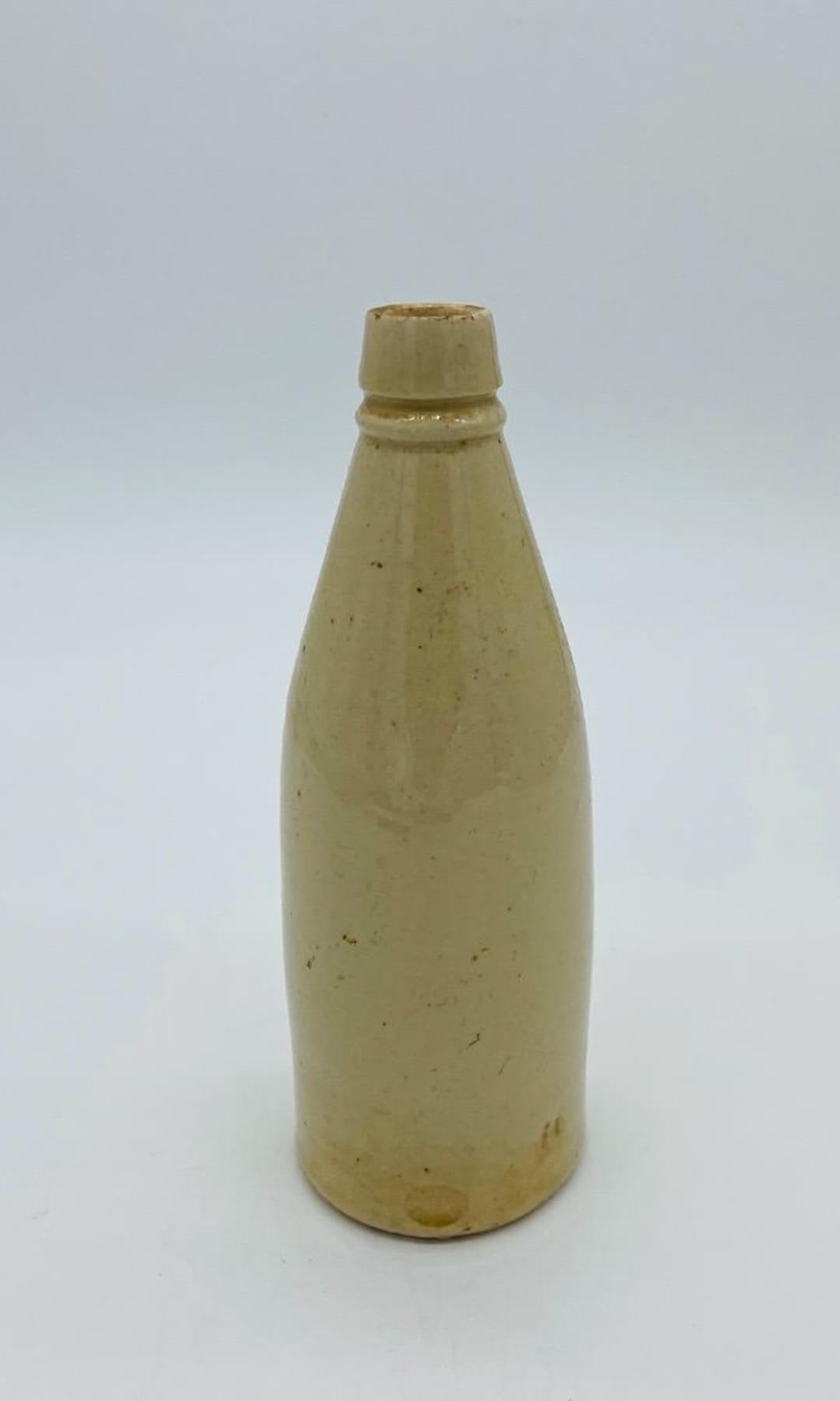 Antique Pottery Stoneware Beer Bottle Rustic Vintage Farmhouse Country ...