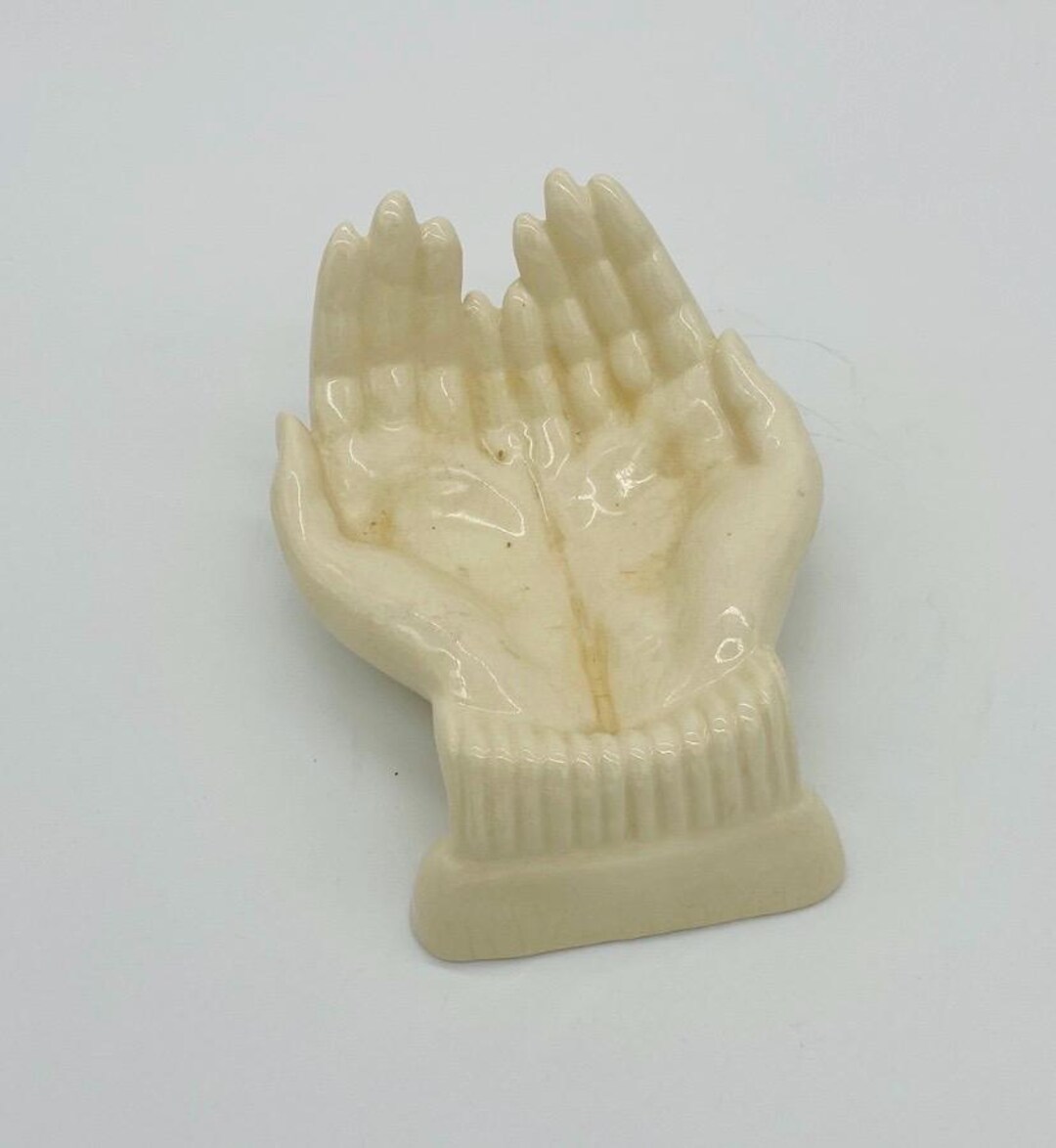 Vintage Ceramic Cupped Hands Tray/display Boho Mid Century Modern Art ...