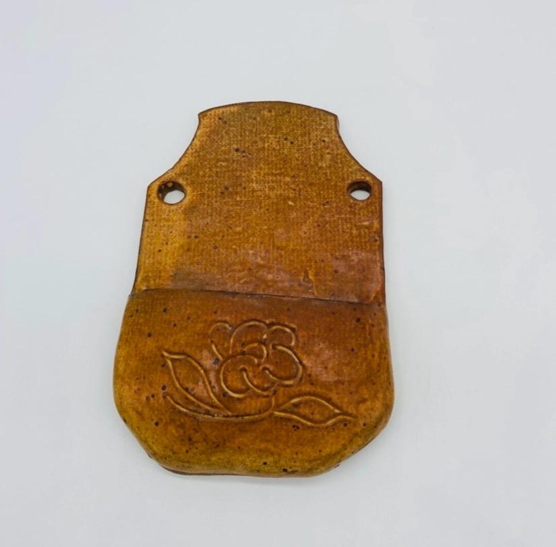 Studio Pottery Wall Pocket Farmhouse Rustic Boho Mid Century Modern - Etsy