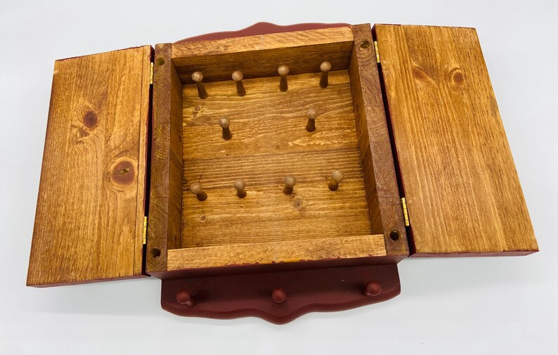 Wood Hanging Cabinet for Keys Accessories Vintage Farmhouse Country ...