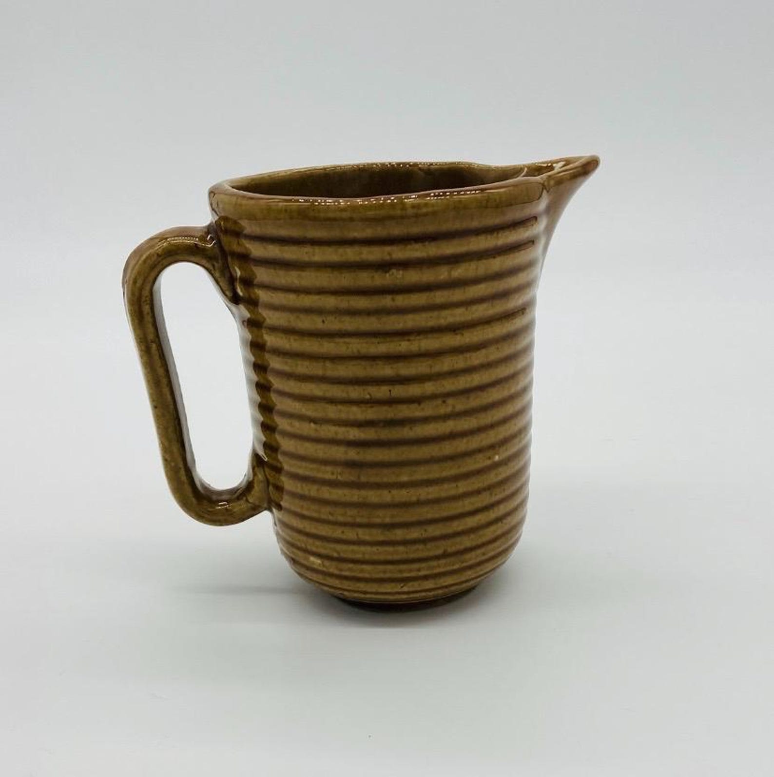 Vintage Beehive Pottery Pitcher Creamer Farmhouse Country Rustic Retro ...