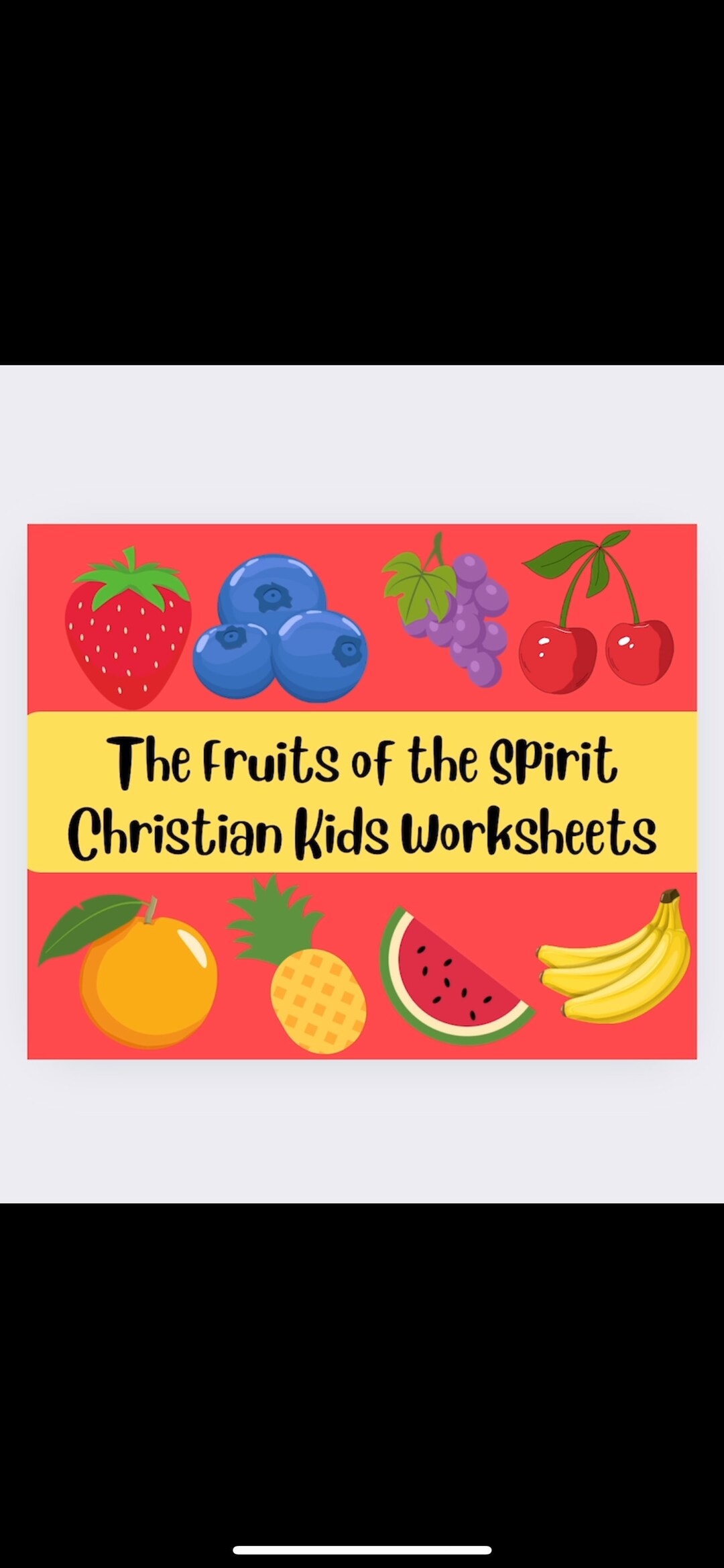 Color and Tracing Words Fruits of the Spirit Worksheet for Christian ...
