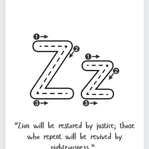 Traceable ABC Letter of the Week and Bible Verse of the Week Printable ...