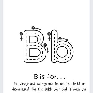 Traceable ABC Letter of the Week and Bible Verse of the Week Printable ...