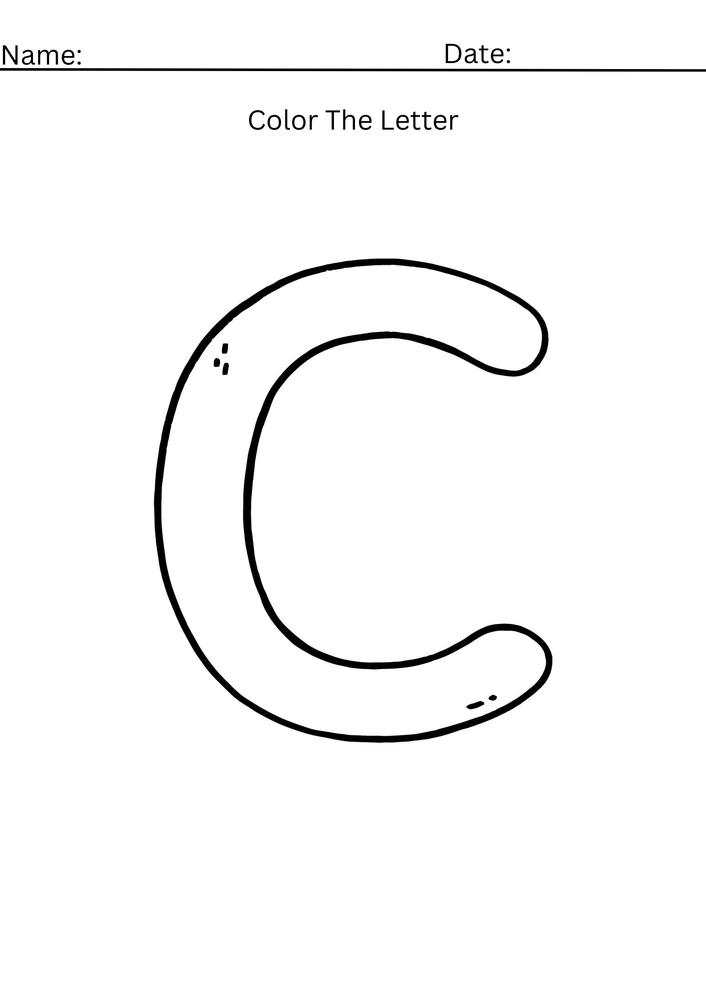 Letter of the Day Worksheets, Letter Coloring, ABC Coloring, Preschool ...